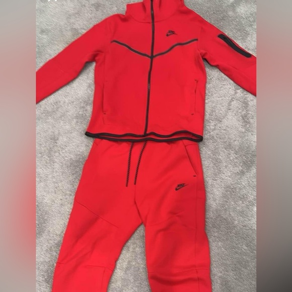 Jackets & Coats | Red Nike Tech Set | Poshmark